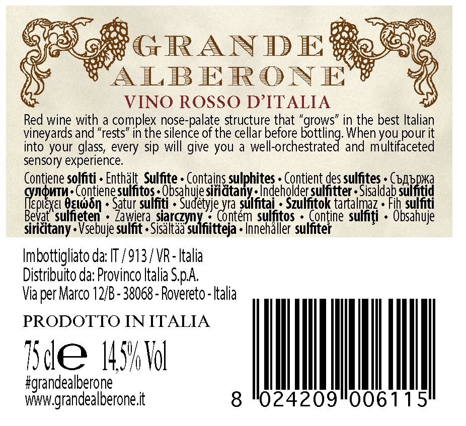 Grande Alberone Rosso | Svinando Wine Club